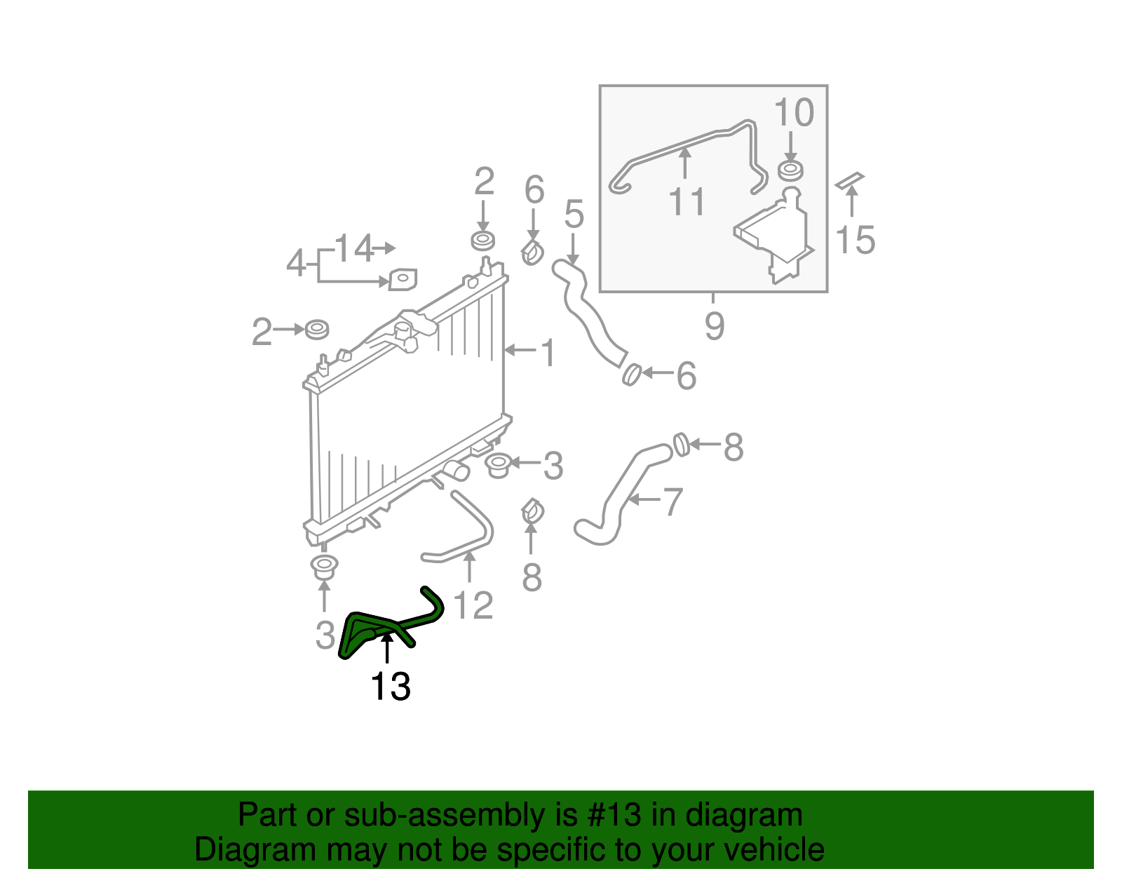 2007-2012 Nissan Versa Oil Cooler Tube 21632-EL00A | Bill Kay Nissan Parts