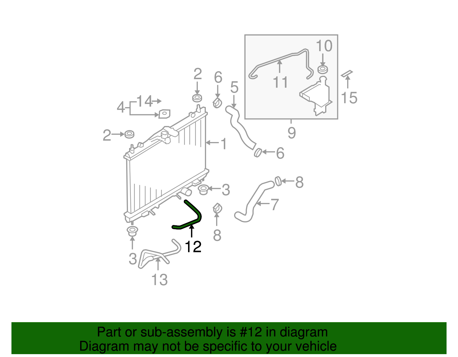 2007-2012 Nissan Versa Oil Cooler Tube 21631-EL70A | Scott Evans Nissan ...
