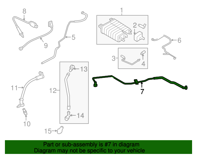 2017-2019 Lincoln Continental Air Tube GD9Z-9D683-A | TascaParts.com