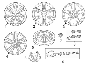 2016-2023 Jaguar Wheel Lock Set T2H36567 | AutoNation Parts
