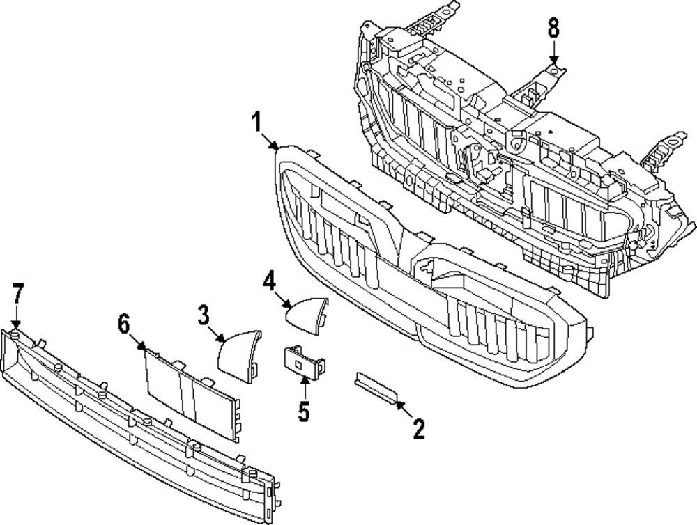 2024 BMW Grille Cover 51-13-5-A13-0C9 | OEM Parts Online