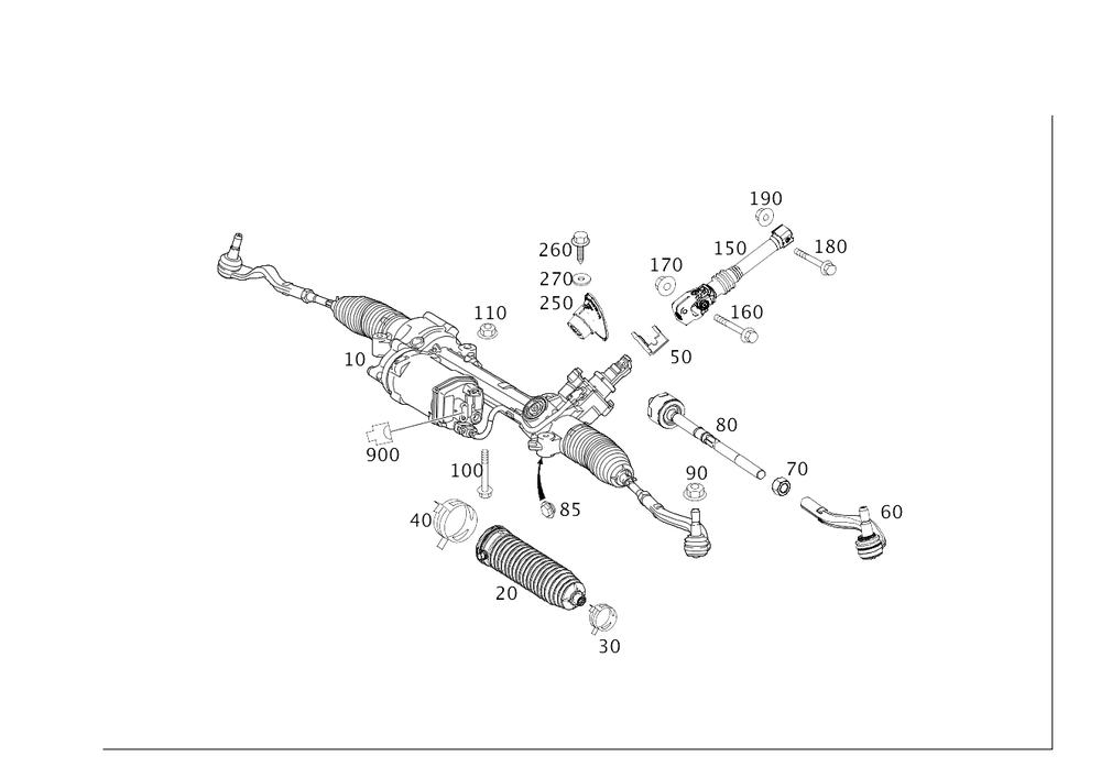 218-330-05-00 - Tie Rod 2012-2014 Mercedes-Benz | Mercedes-Benz USA Parts