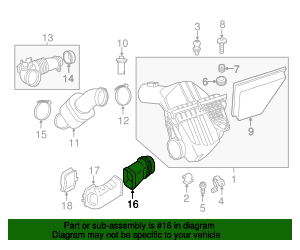 13717590592 - 2011-2016 BMW Lower Duct (13-71-7-590-592) | BMW of South ...