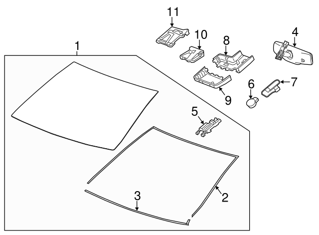 84219867 GM Windshield Glass | GM Parts Store