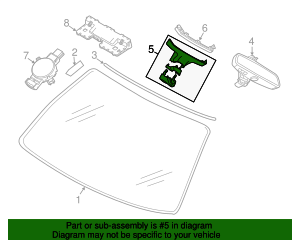 2016-2023 BMW Mirror base cover set 51-16-6-817-653 | AutoNationParts.com