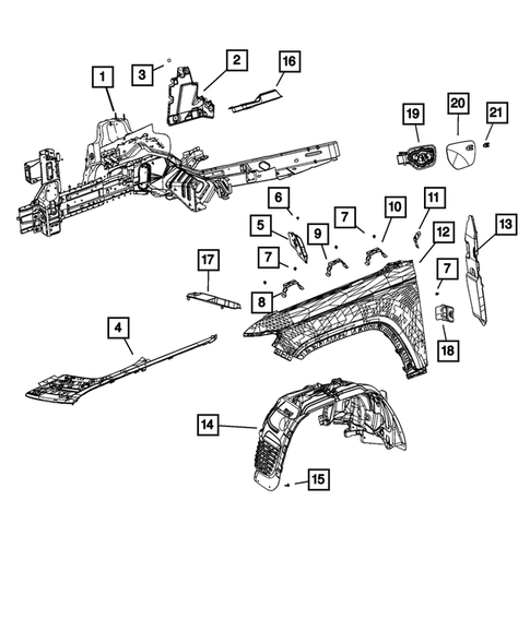 Fenders for 2024 Jeep Grand Cherokee L | GetOEM