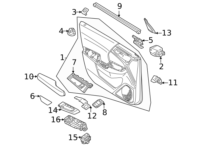7221D286XA Corner Cover 2022-2023 Mitsubishi Outlander | Mitsubishi ...