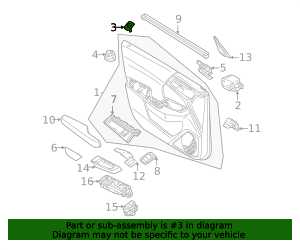 2022-2024 Mitsubishi Lock Knob Guide 5717A095XA | Mitsubishi Parts ...