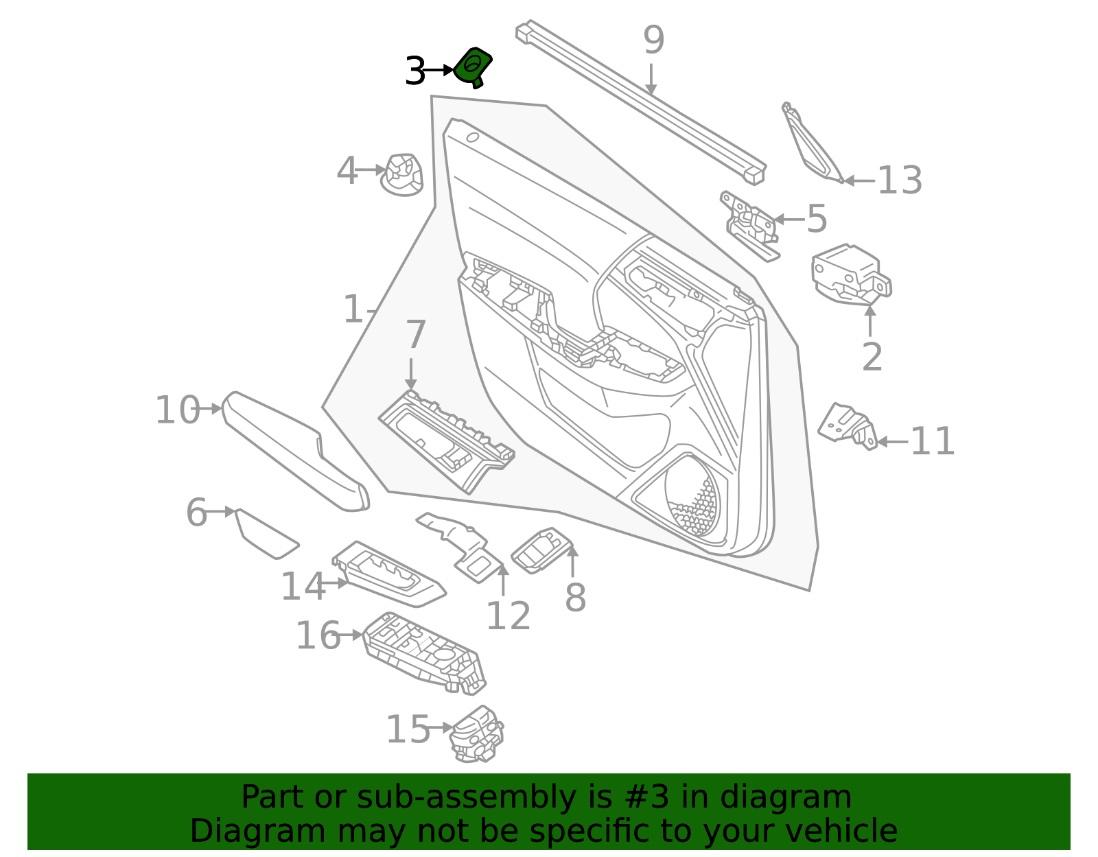 2022-2024 Mitsubishi Lock Knob Guide 5717A095XA | Mitsubishi Parts ...