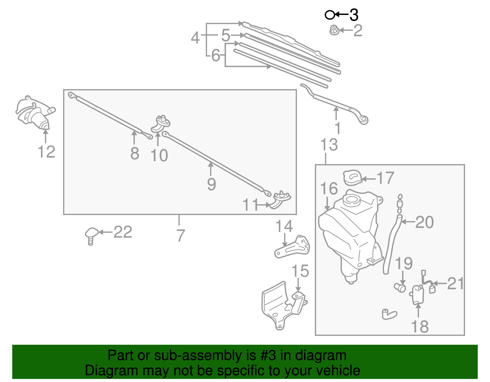 1989-2008 Mazda | Wiper Arm Cap | LA01-67-395C | Mazda Online Parts