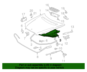 230-682-01-26 - Insulation 2003-2005 Mercedes-Benz SL 55 AMG ...