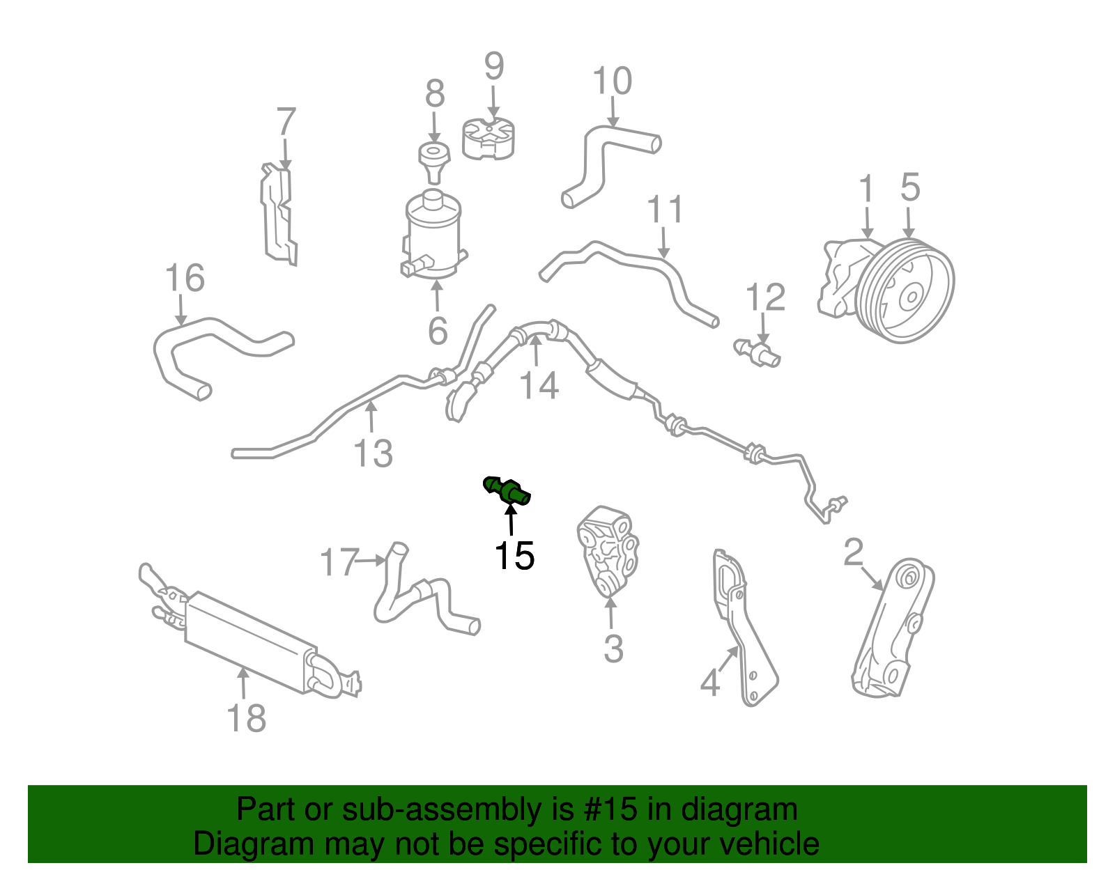 OEM 1996-2015 Honda Pressure Switch 56490-P0H-013 | Honda Automotive Parts