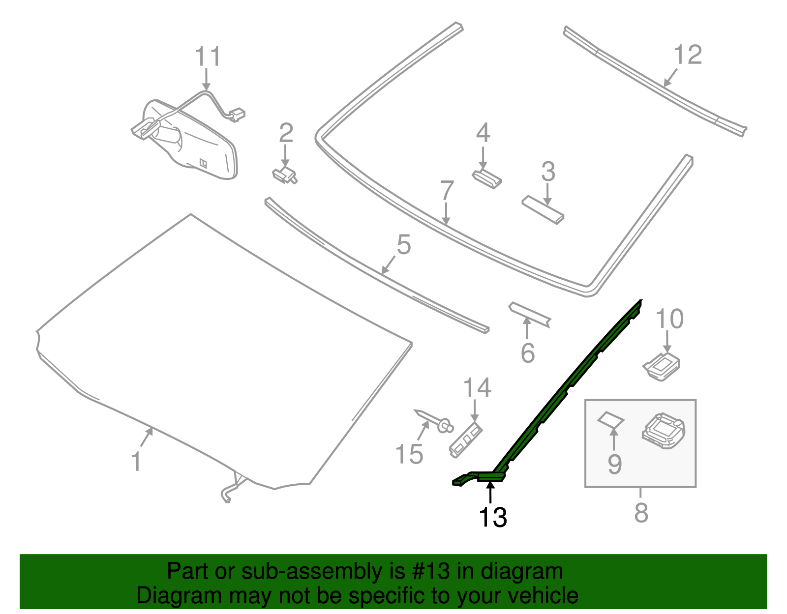 75551-30510 - Windshield Molding 2013-2020 Lexus | Longo Lexus Parts