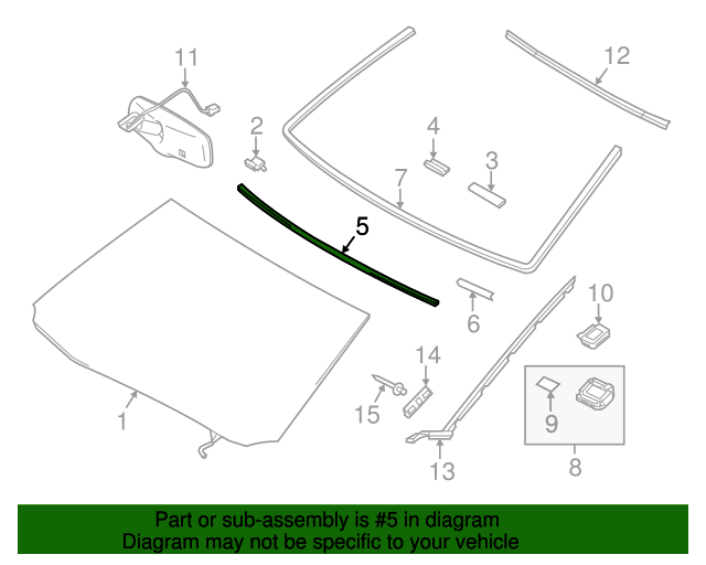 2013-2020 Lexus Lower Seal 56119-30020 | OEM Parts Online