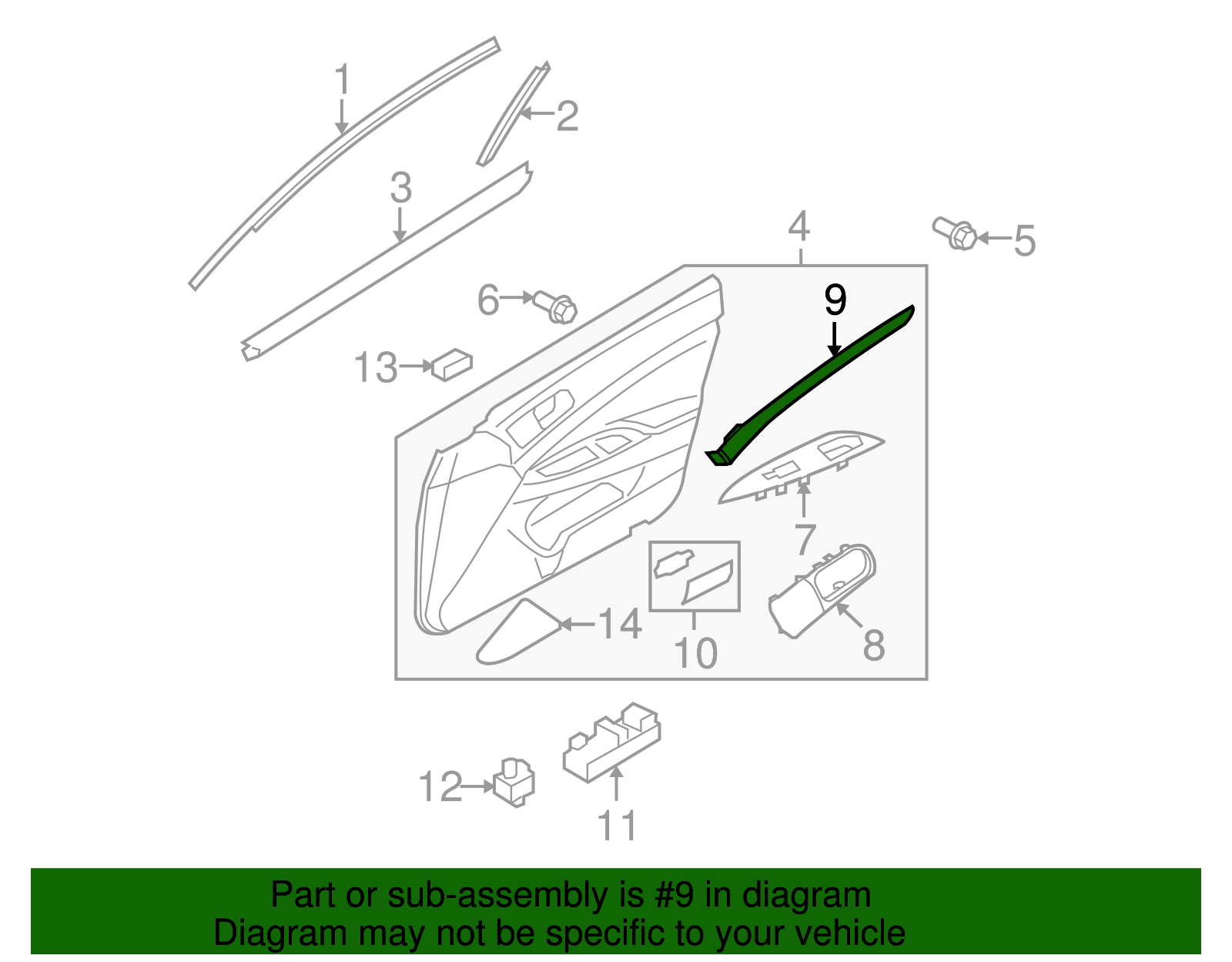 80922-1NF2E - Door Trim Molding 2010-2013 Infiniti | AutoNation Parts