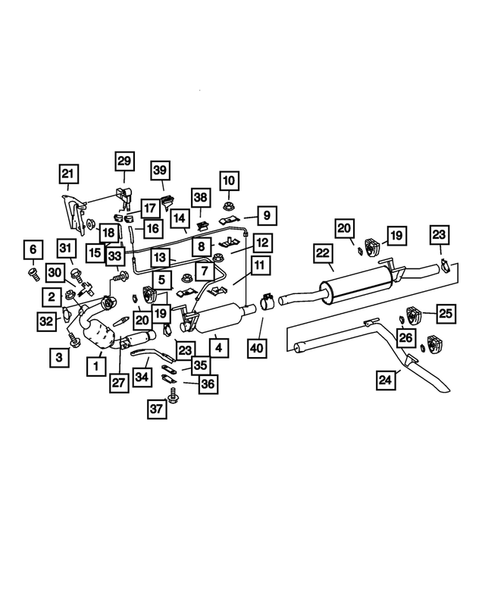 Exhaust System for 2008 Dodge Sprinter 2500 | Mopar eStore