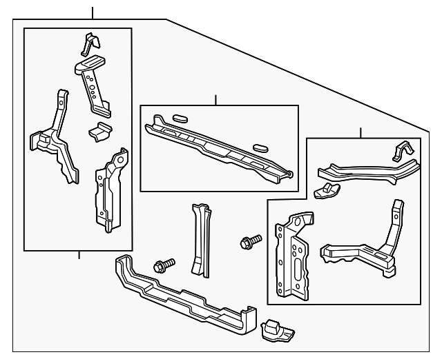 2002-2005 Honda Civic Radiator Support Panel 60400-S5T-305ZZ ...