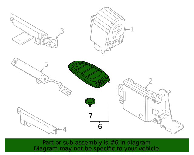 2022-2024 Kia K5 Keyless Entry Transmitter 95440-L3430 | OEM Parts Online
