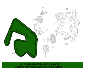 19933496 - Serpentine Belt 2013-2015 Mercedes-Benz GLK 250 ...