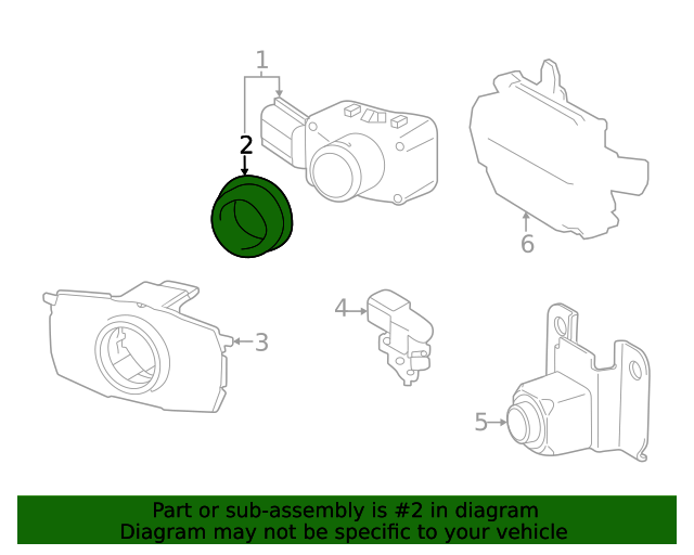 89305-52010 - Park Sensor Seal 2021-2022 Toyota | Longo Toyota Parts