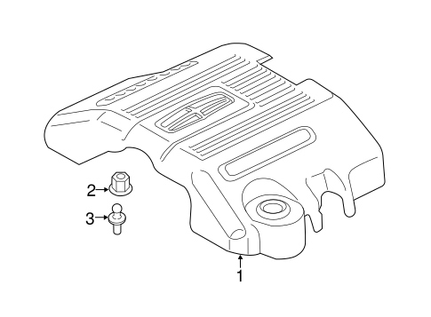 Engine Appearance Cover for 2016 Ford Expedition | Online Ford Parts ...