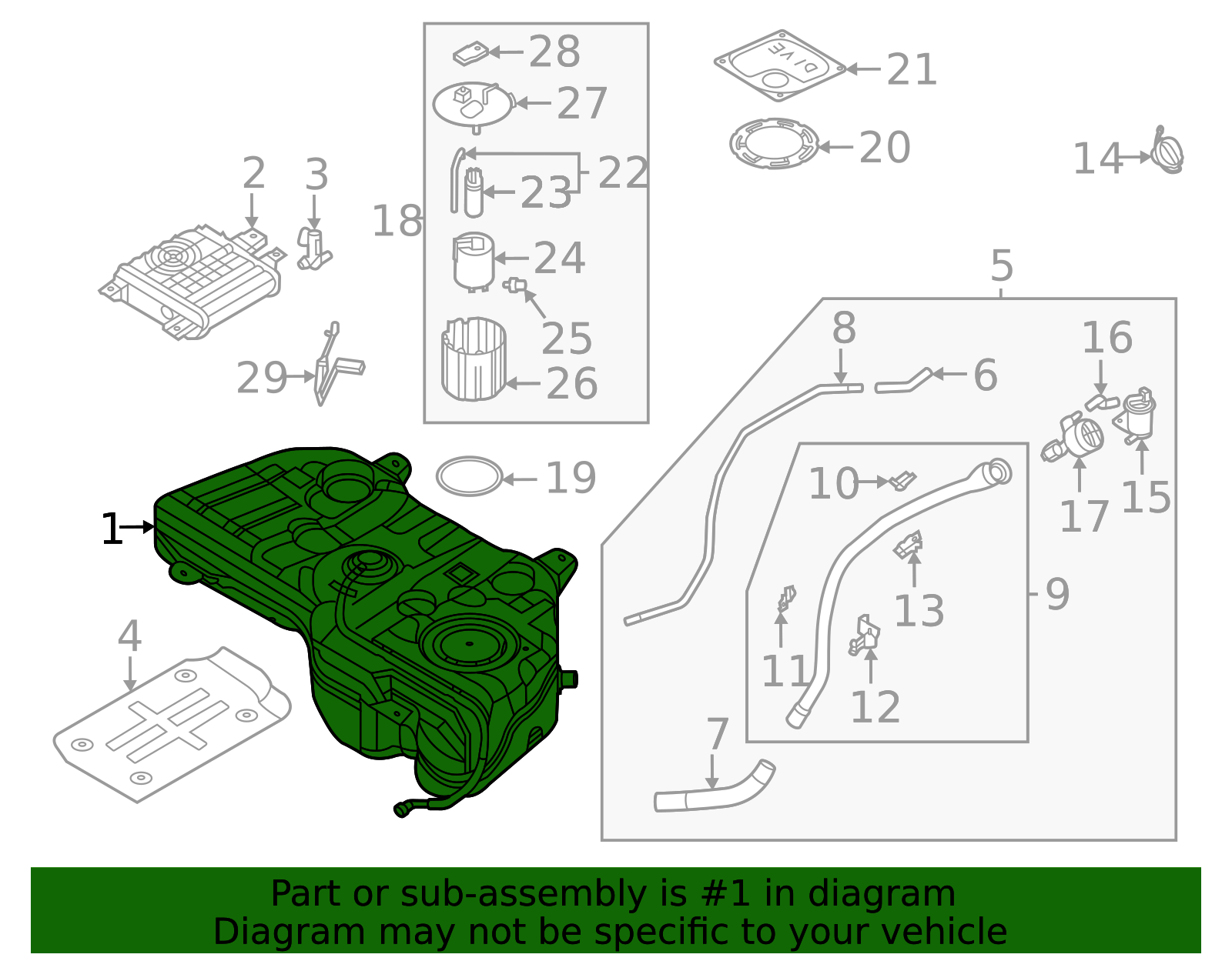 2022-2024 Hyundai Tucson Fuel Tank 31150-CW000 | OEM Parts Online