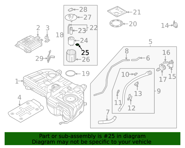 31370-L1500 - Fuel Injection Pressure Regulator 2021-2024 Hyundai ...