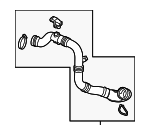 2011-2012 Chevrolet Cruze Turbocharger Intercooler Hose 13345223 ...