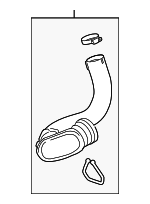 2011-2016 Chevrolet Intercooler Inlet Air Hose 13419572 GM ...