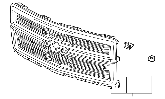 Buy Genuine GM Auto Parts - Grille (Part # 23259619) | GM Parts Store