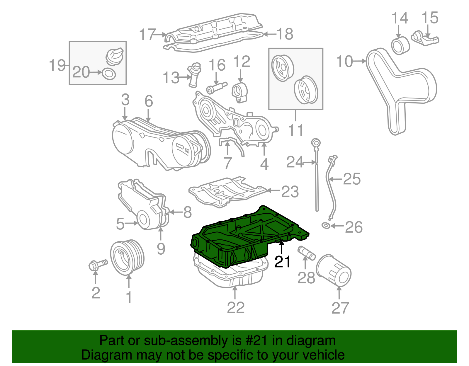 2003-2010 Toyota Oil Pan 12111-0A040 | OEM Parts Online