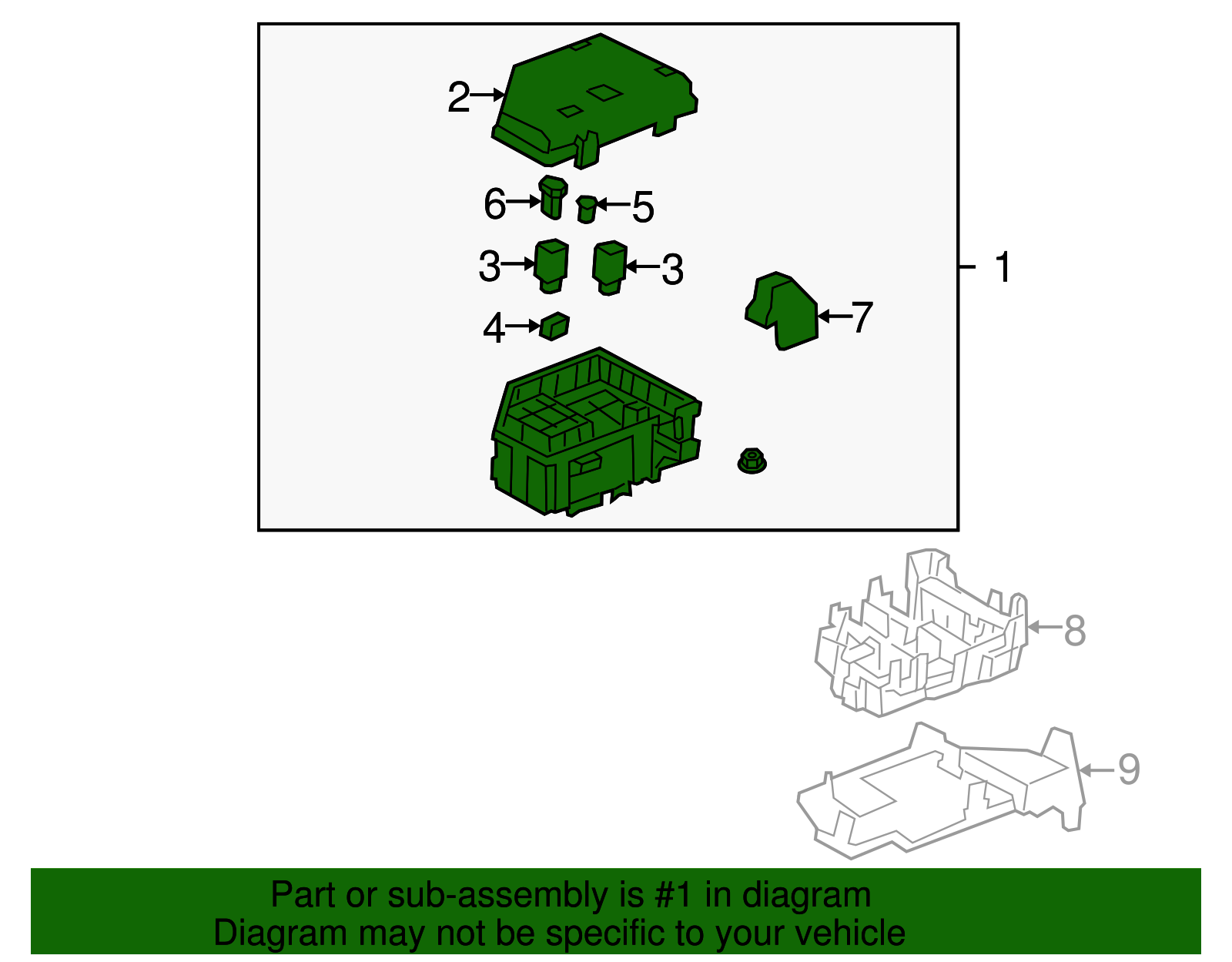 22933347 - Accessory Wiring Junction Block 2013-2014 Chevrolet Traverse ...