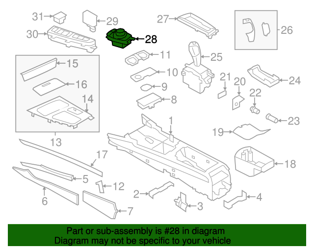 65-82-9-286-707 - Infotainment Display Control Switch - 2012-2019 BMW ...
