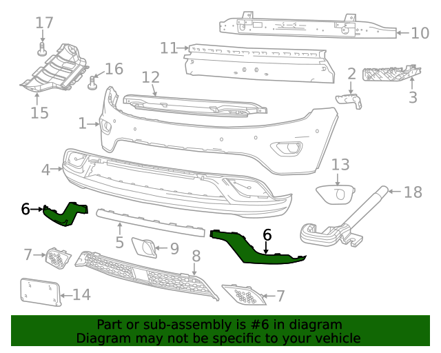 68170062AB - Applique - 2014-2016 Jeep Grand Cherokee | Mopar Parts Canada