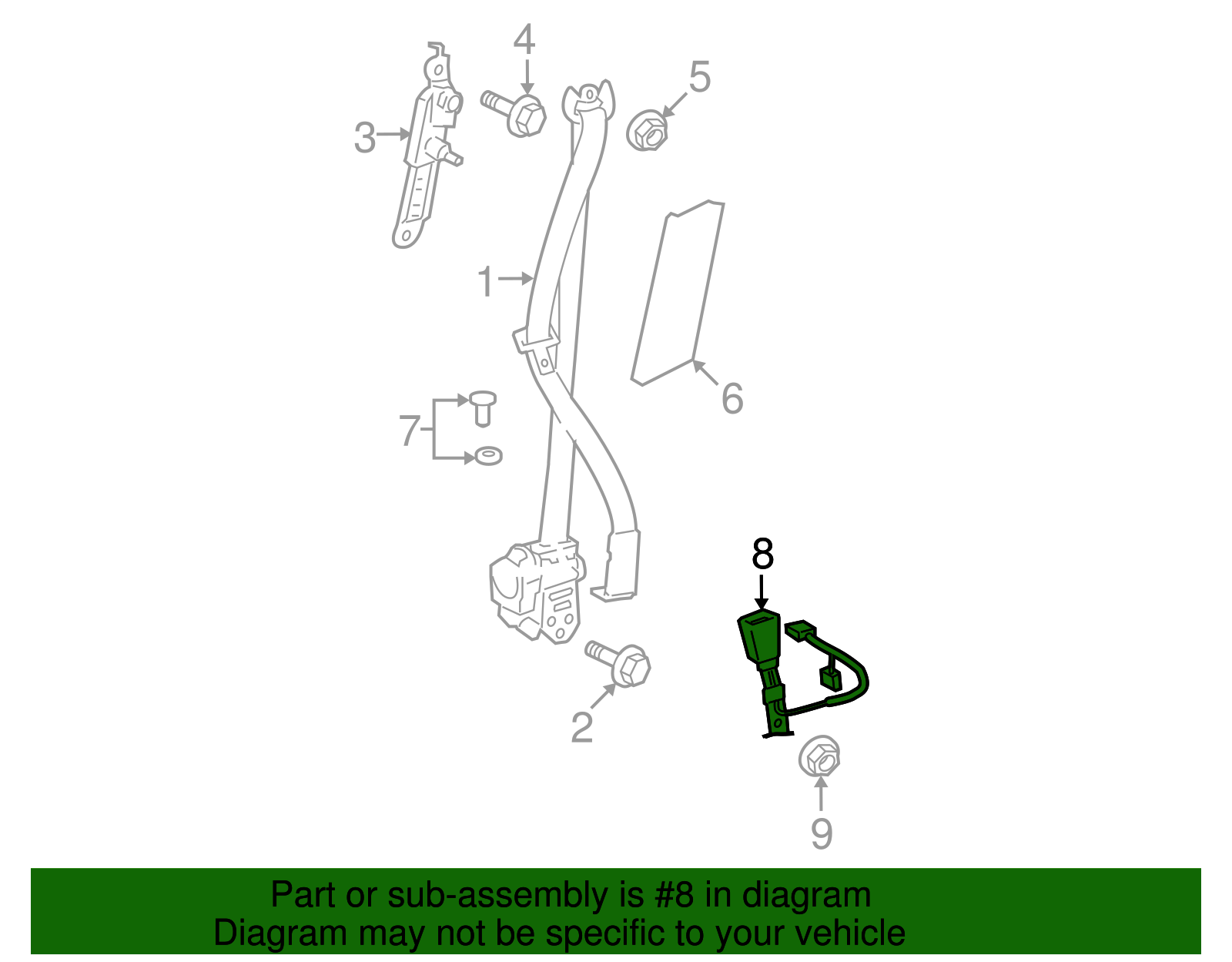 2010-2013 Toyota Highlander 2010-2013 Toyota Highlander - Buckle End ...