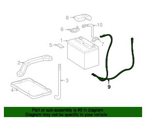 2002-2008 Toyota Negative Cable 82123-06030 | OEM Parts Online