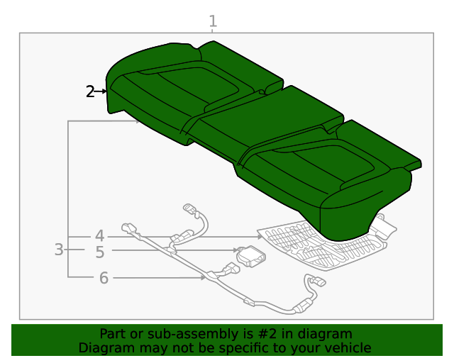 Hyundai - 89160-P0010-KWE - Cushion Cover - 2022-2024 Hyundai Tucson ...