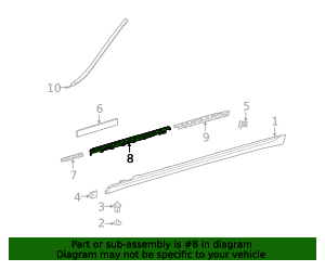 2021-2023 Mercedes-Benz Rocker Panel Molding Reinforcement 223-698-37 ...