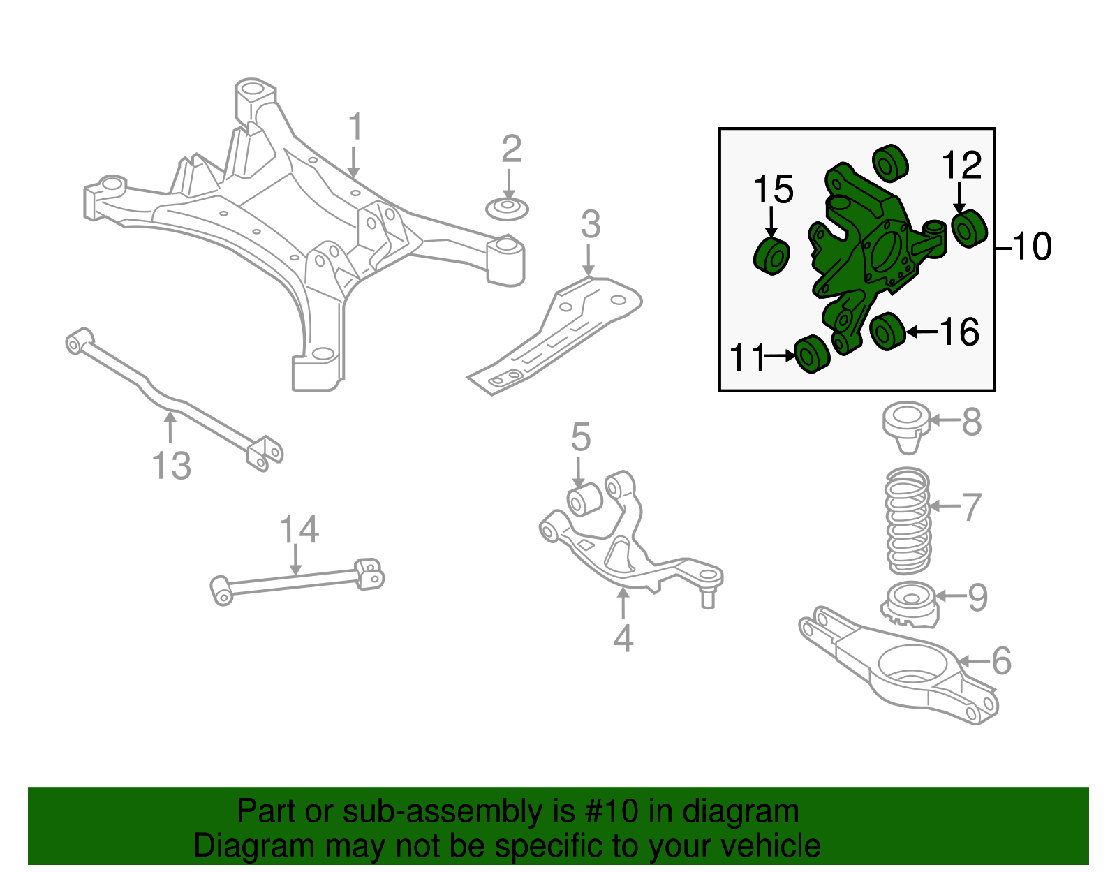 2007-2012 Nissan Suspension Knuckle 43018-JA000 | Nissan Parts OEM