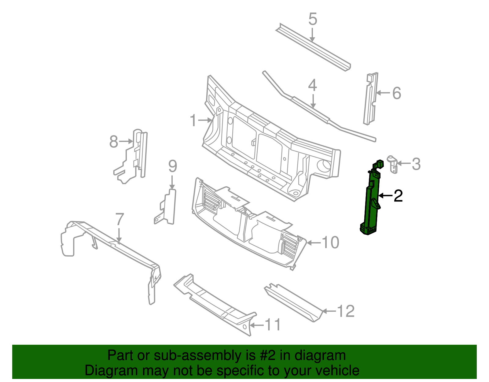 6L2Z-16152-AA - Side Support 2006-2010 Ford | Big 3 Auto Parts