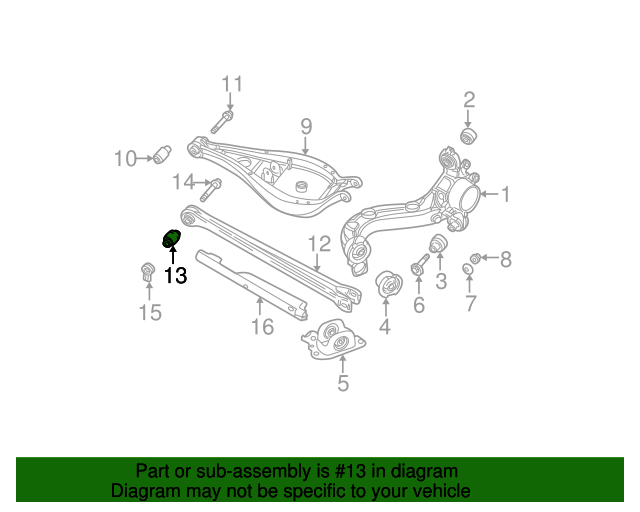 Genuine BMW 33-32-6-770-824 | Lower Control Arm Bushing | FREE Shipping ...