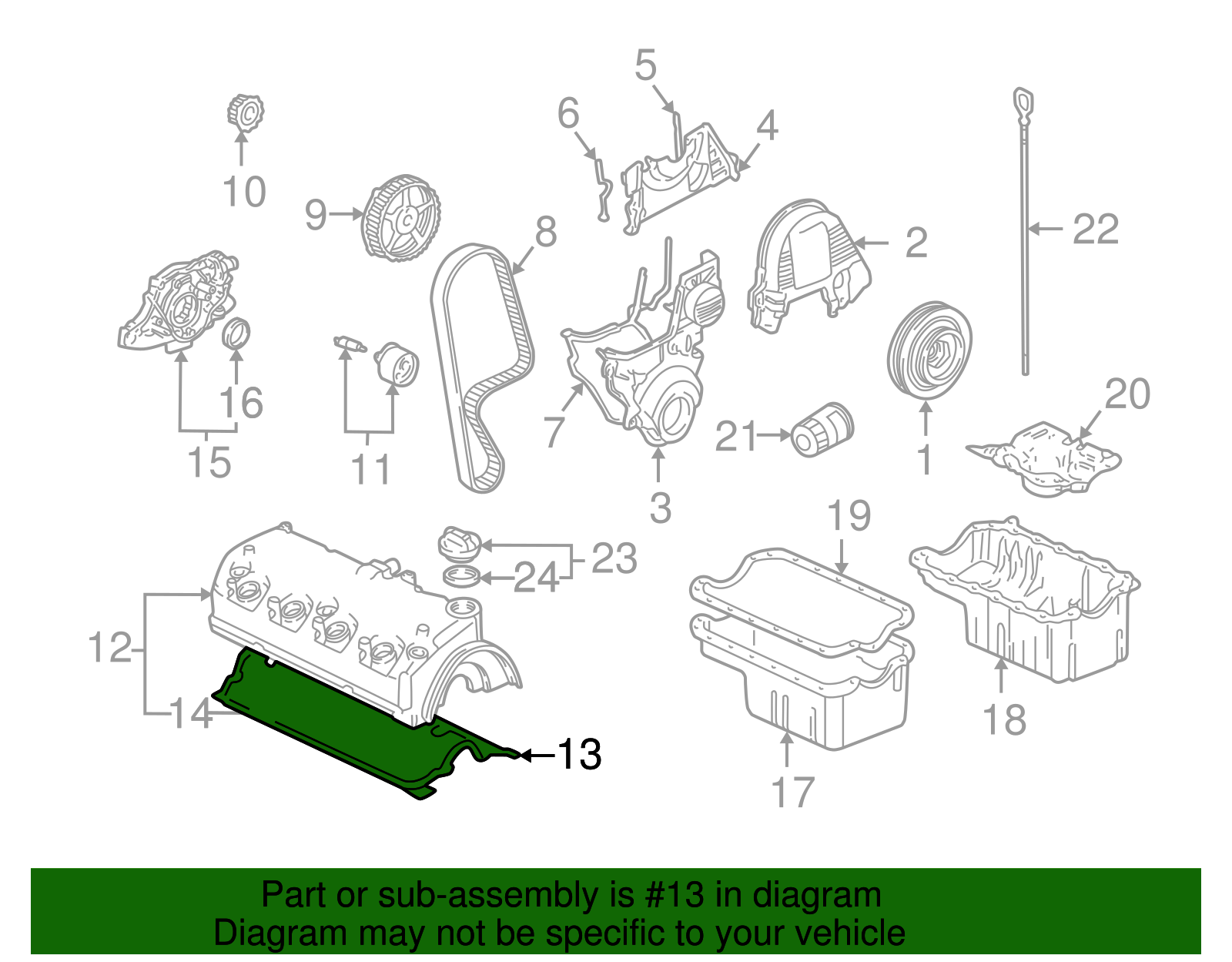 12341-PLC-000 - Valve Cover Gasket 2001-2005 Honda Civic | Honda Parts ...