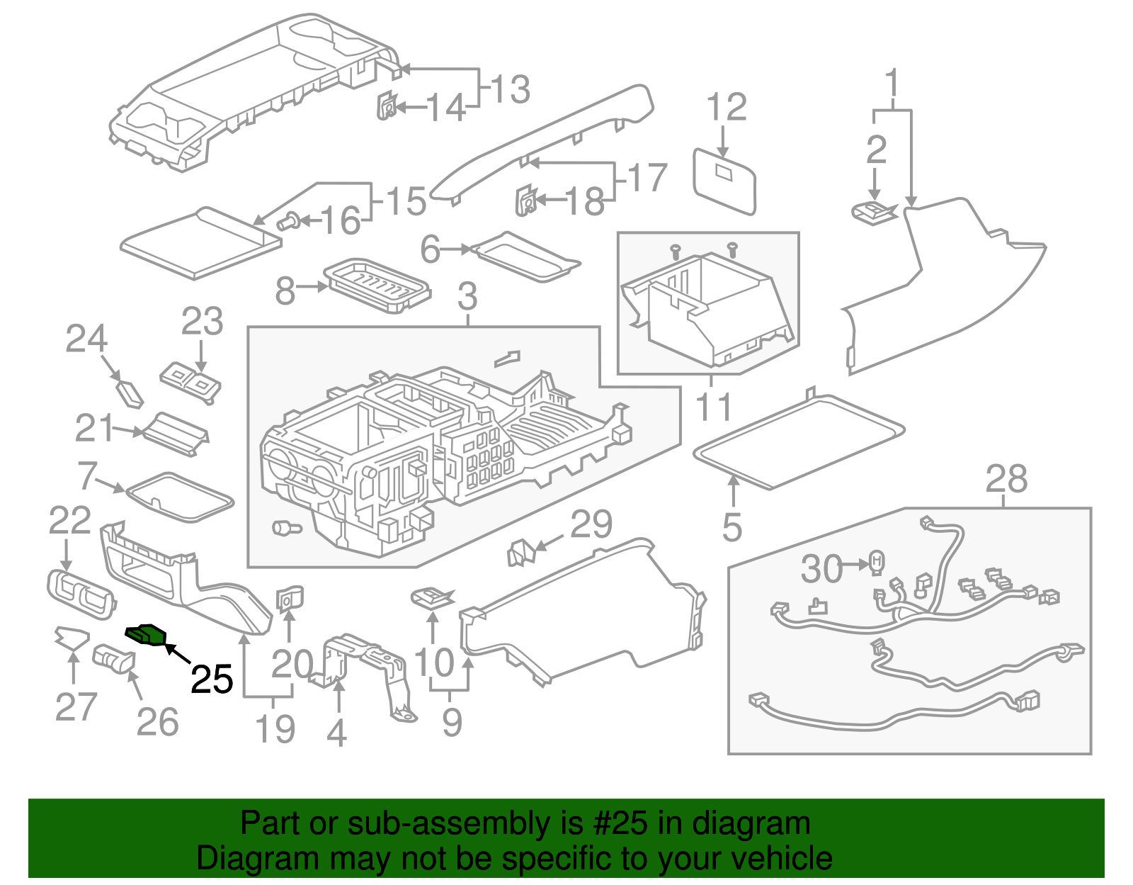 39113-THR-A01 - 2018-2020 Honda Odyssey - Adapter Assembly Dual USB ...