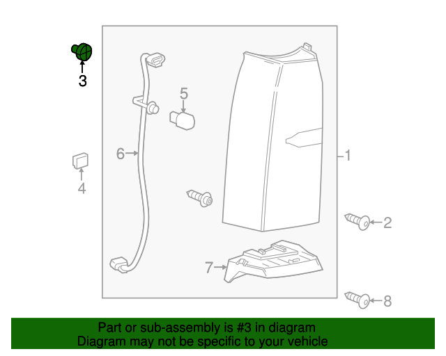 2015-2021 GM OEM NEW 15-20 GM Chevrolet Buick Rear Body Structure Stop ...