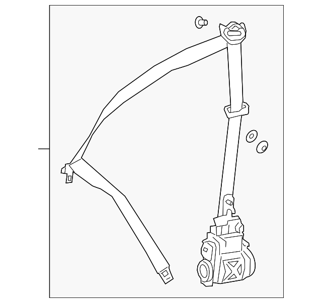 2019-2023 Mercedes-Benz Retractor Assembly 463-860-54-00-3D53 | MB OEM ...