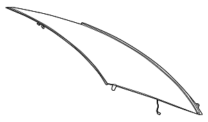 2010-2016 Mercedes-Benz Back Glass 212-670-02-00 | MB OEM Parts