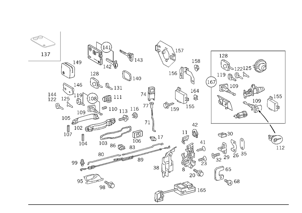 Keyless Remote Coin Battery, Type CR2025 000-828-03-88-10 | Mercedes ...