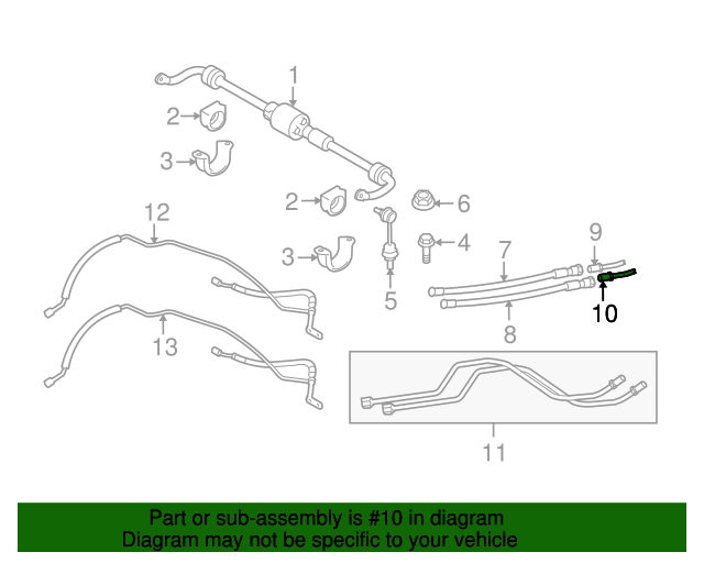 37-10-6-780-568 - Pressure Hose 2004-2010 BMW | AutoNationParts.com