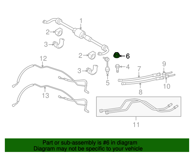 Genuine BMW 33-32-6-760-374 | Stabilizer Link Nut | FREE Shipping on ...