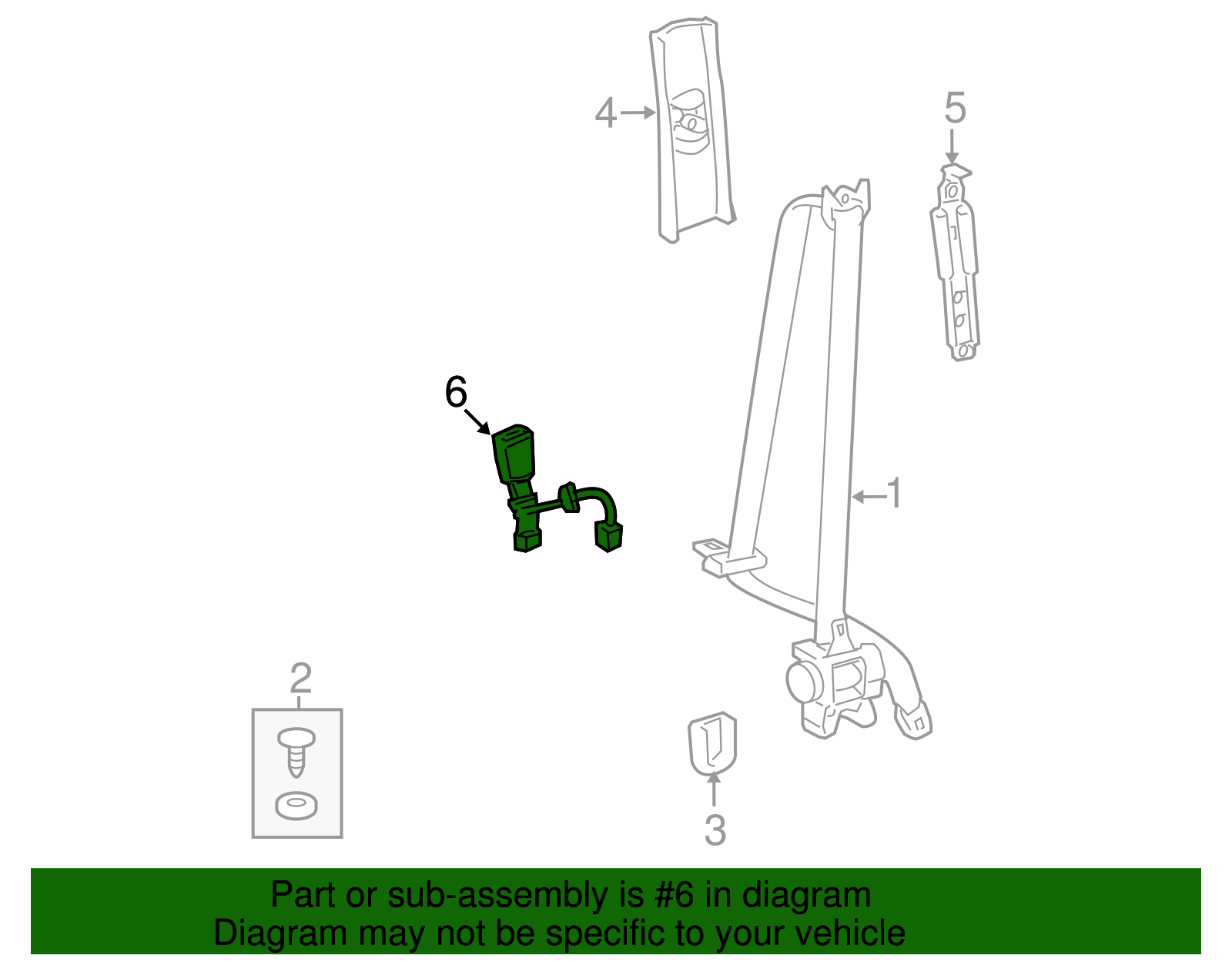 2013-2016 Toyota Buckle 73230-0R080-C0 | Retail Performance Auto Parts